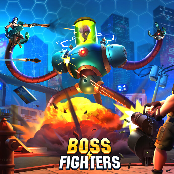 ArtStation - Boss Fighers key art