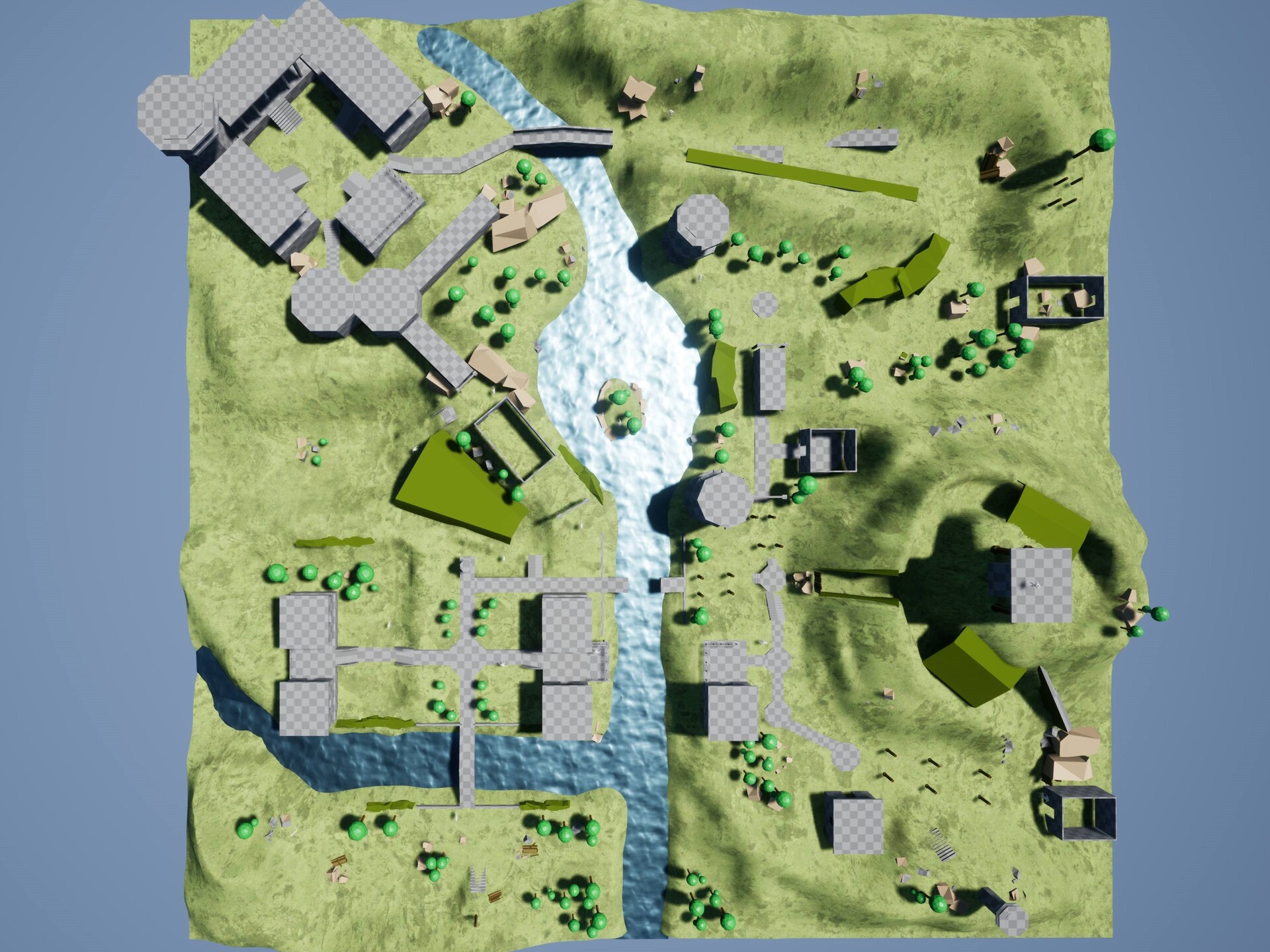 ArtStation - Blockout / Greybox in Unreal Engine - First Draft