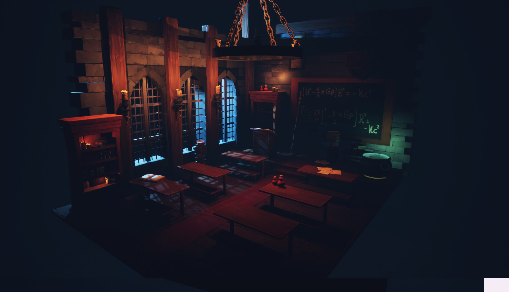 ArtStation - Stylized Fantasy Classroom