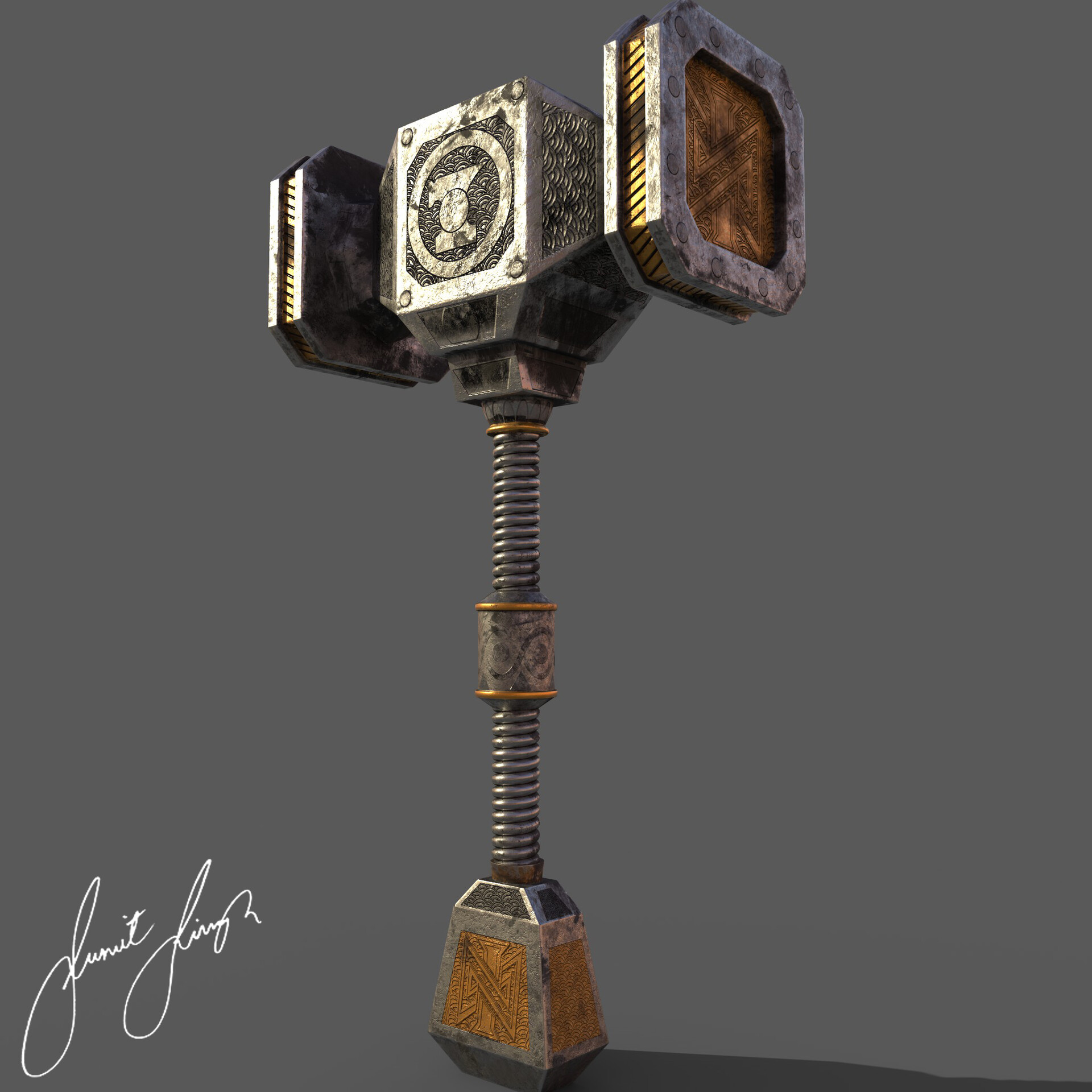 ArtStation - Hammer (game asset)