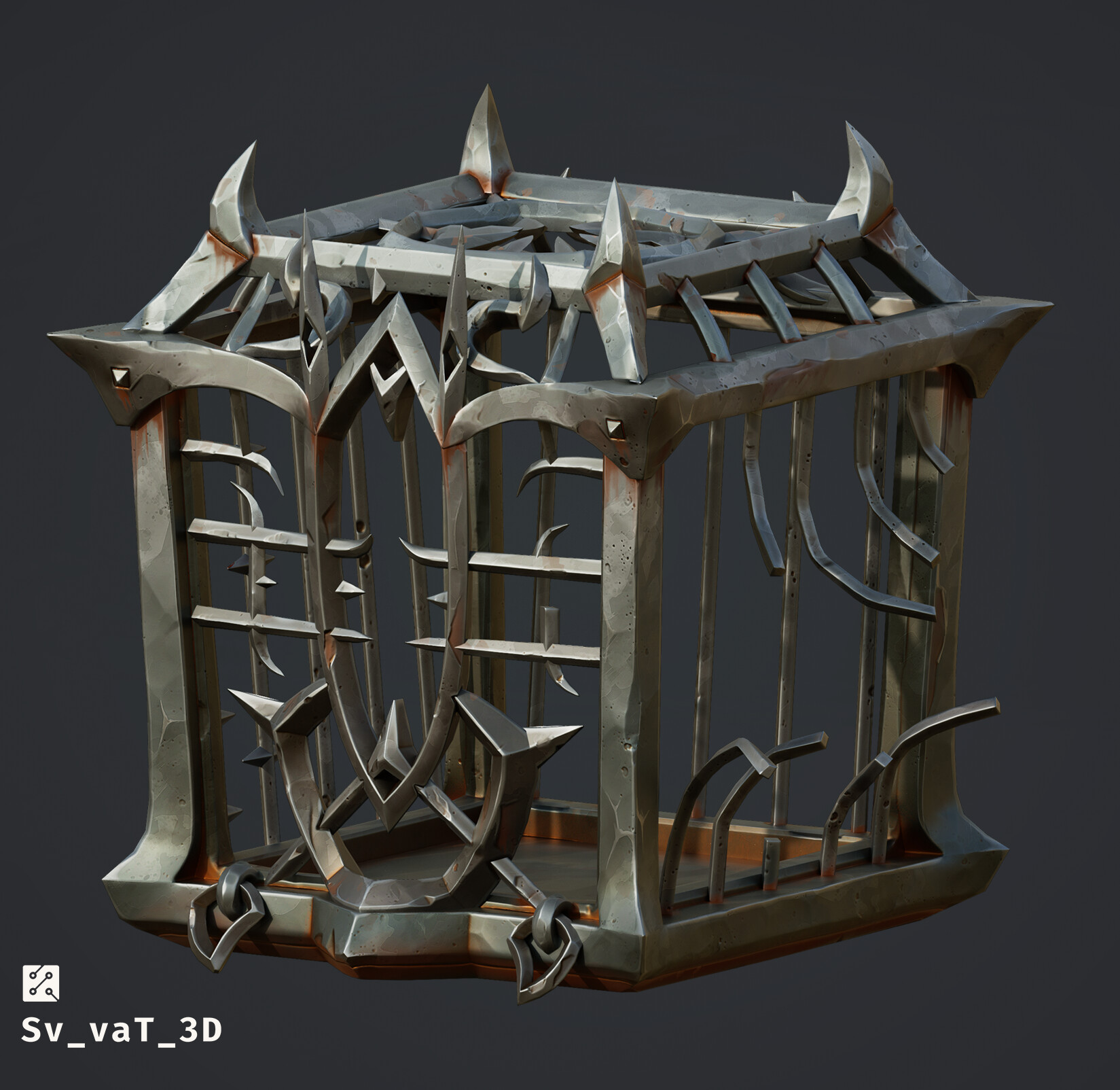ArtStation - Cage_V_3-4 (texture version)
