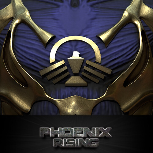 ArtStation - Captain Power Phoenix Rising