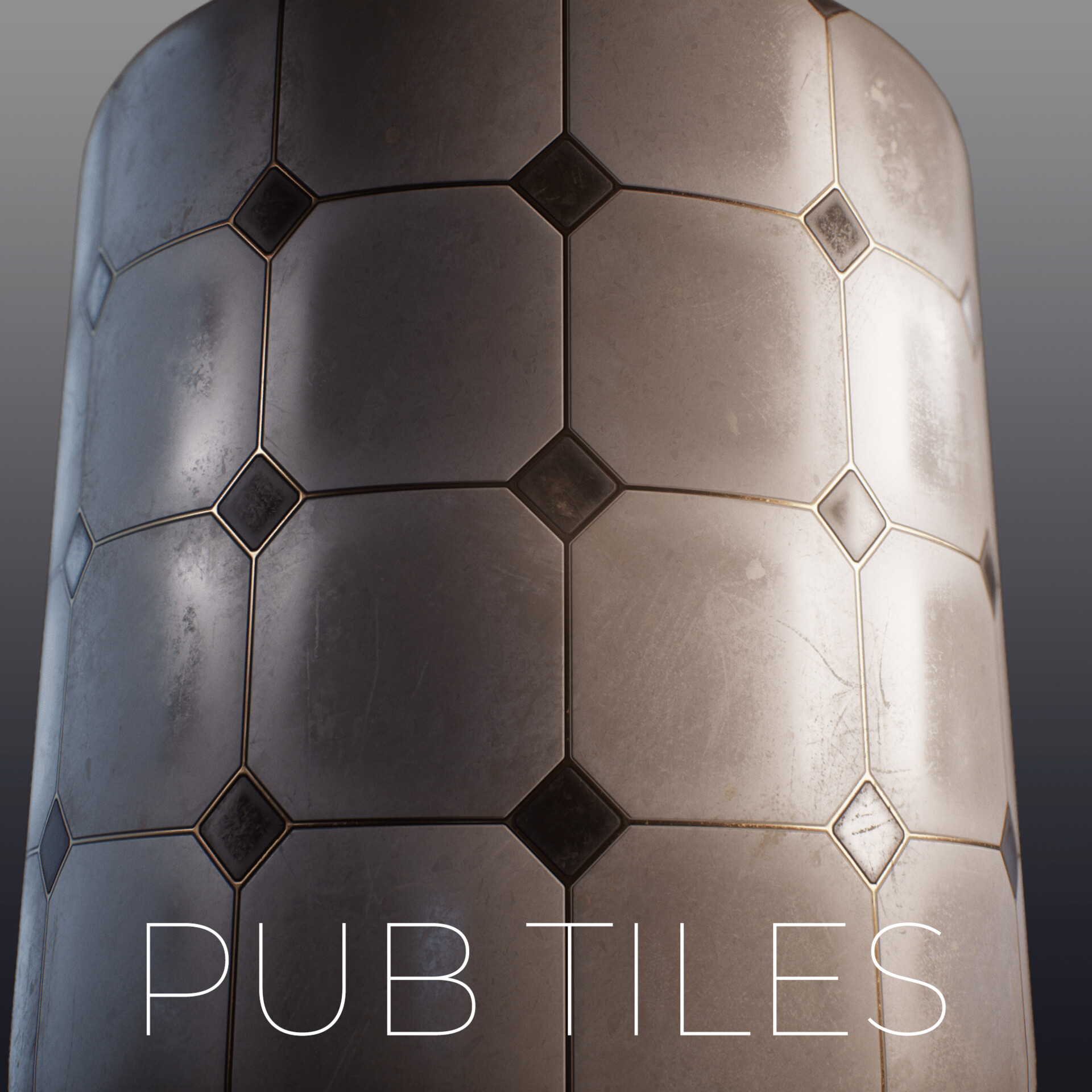 ArtStation - Worn Pub Tiles