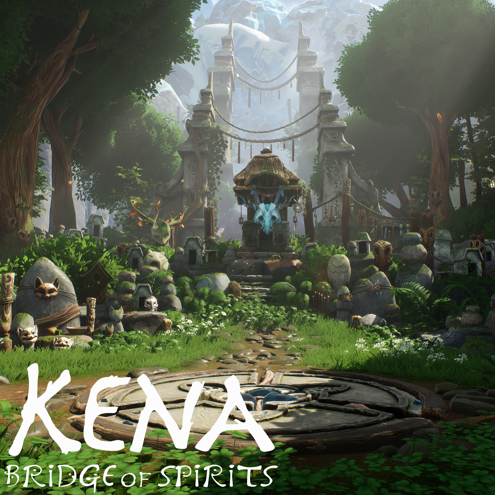 ArtStation - Kena: Bridge of Spirits - Mask Shrine