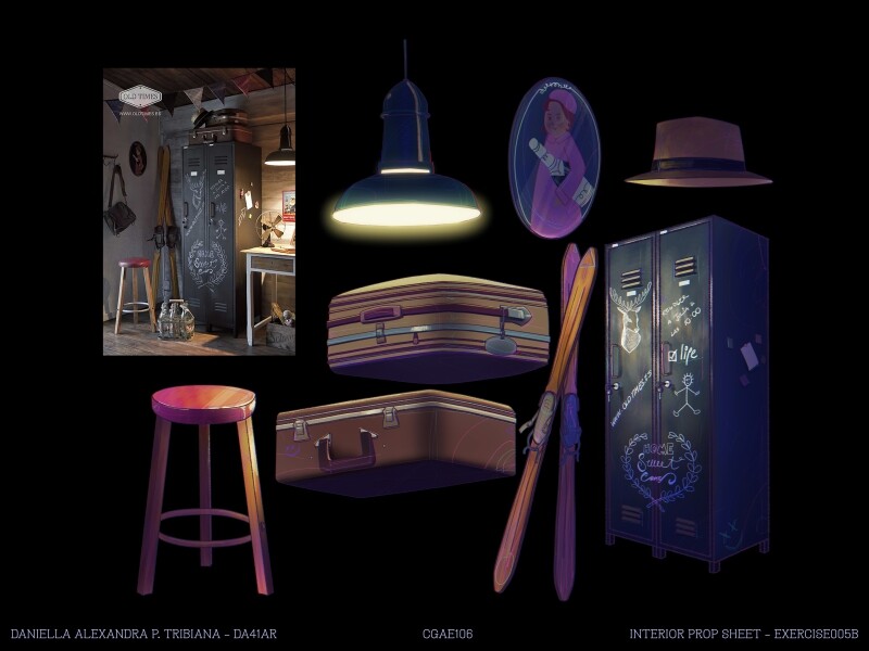 ArtStation - Interior Prop Sheet