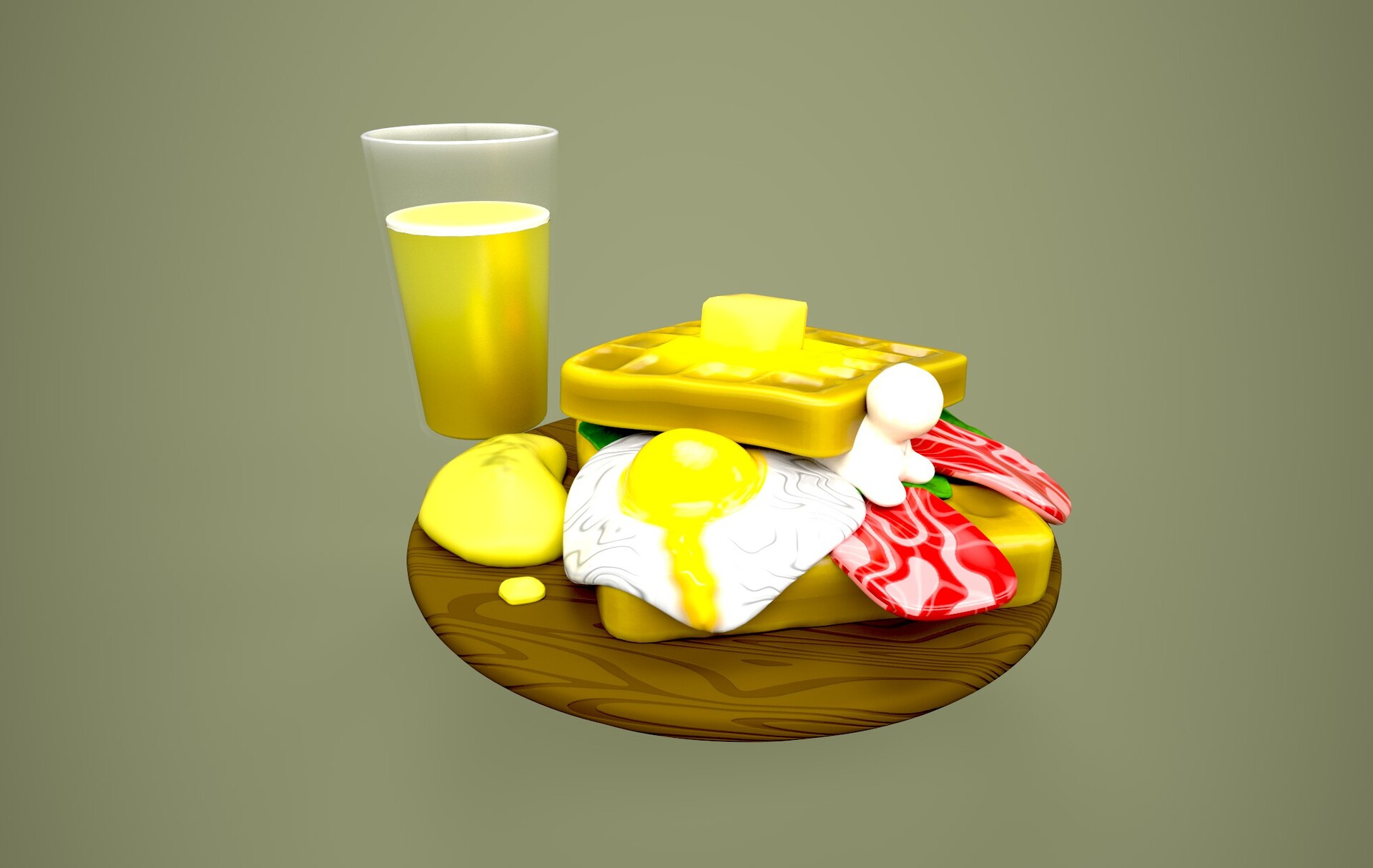 ArtStation - Waffle Breakfast