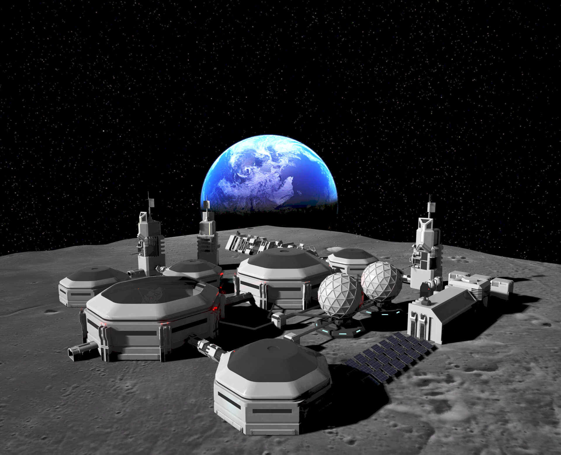 ArtStation - Lunar research base