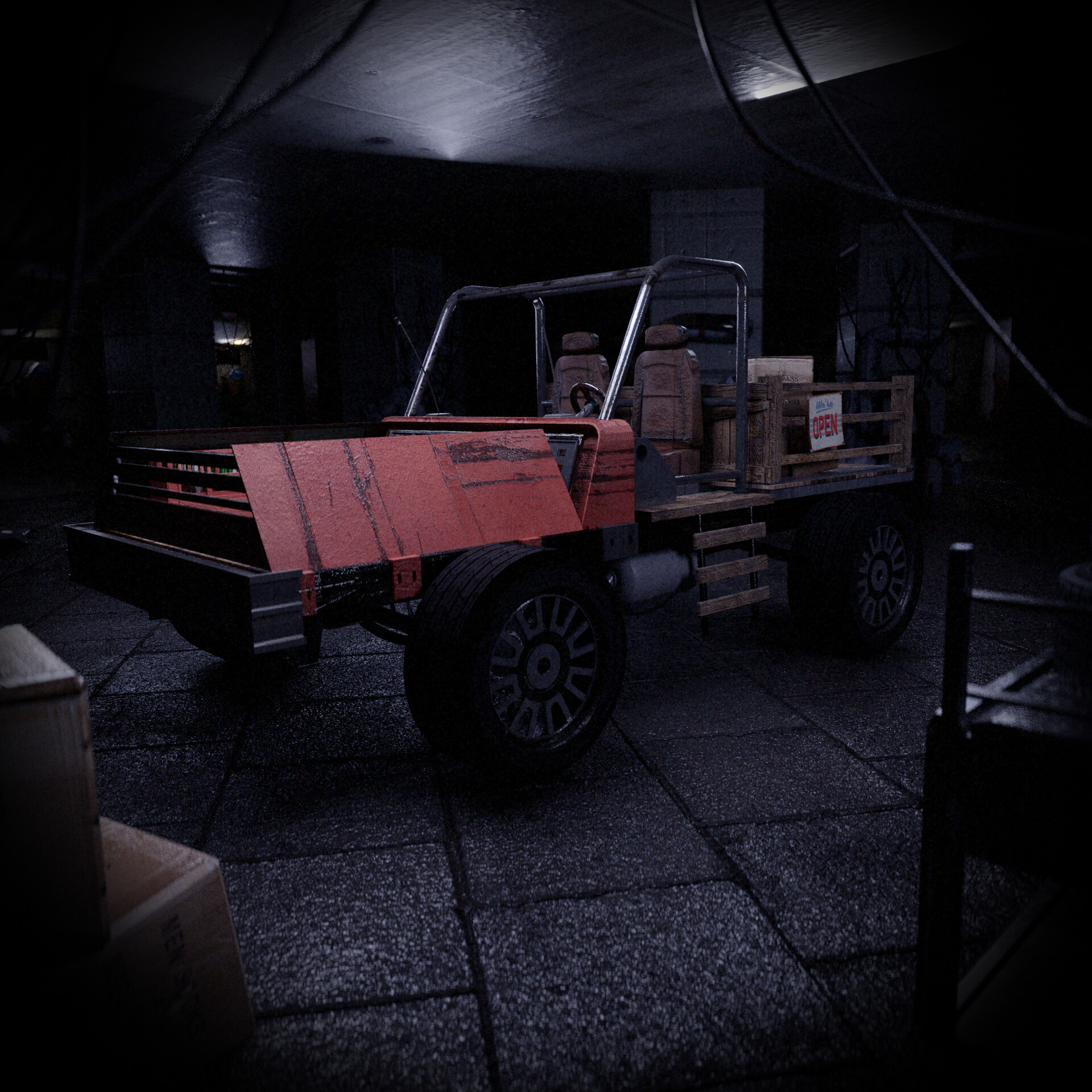 ArtStation - Old Rusted Mini Wagon