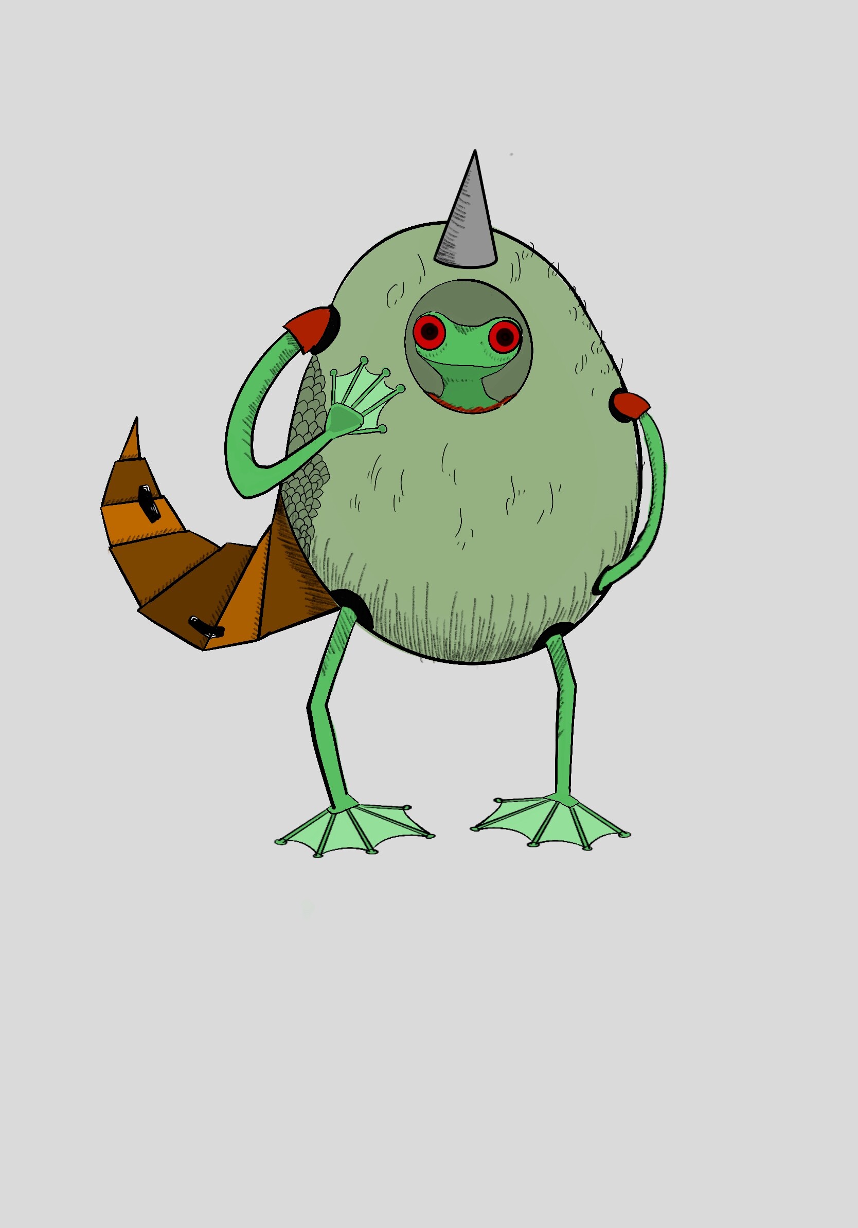 ArtStation - CharaDesign : Frog's Fan of mythological beasts