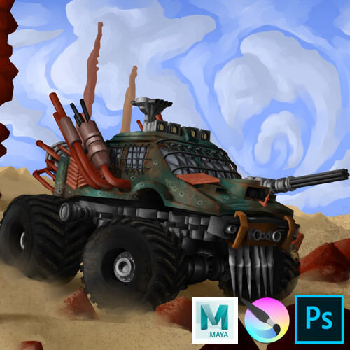 ArtStation - mad max style car