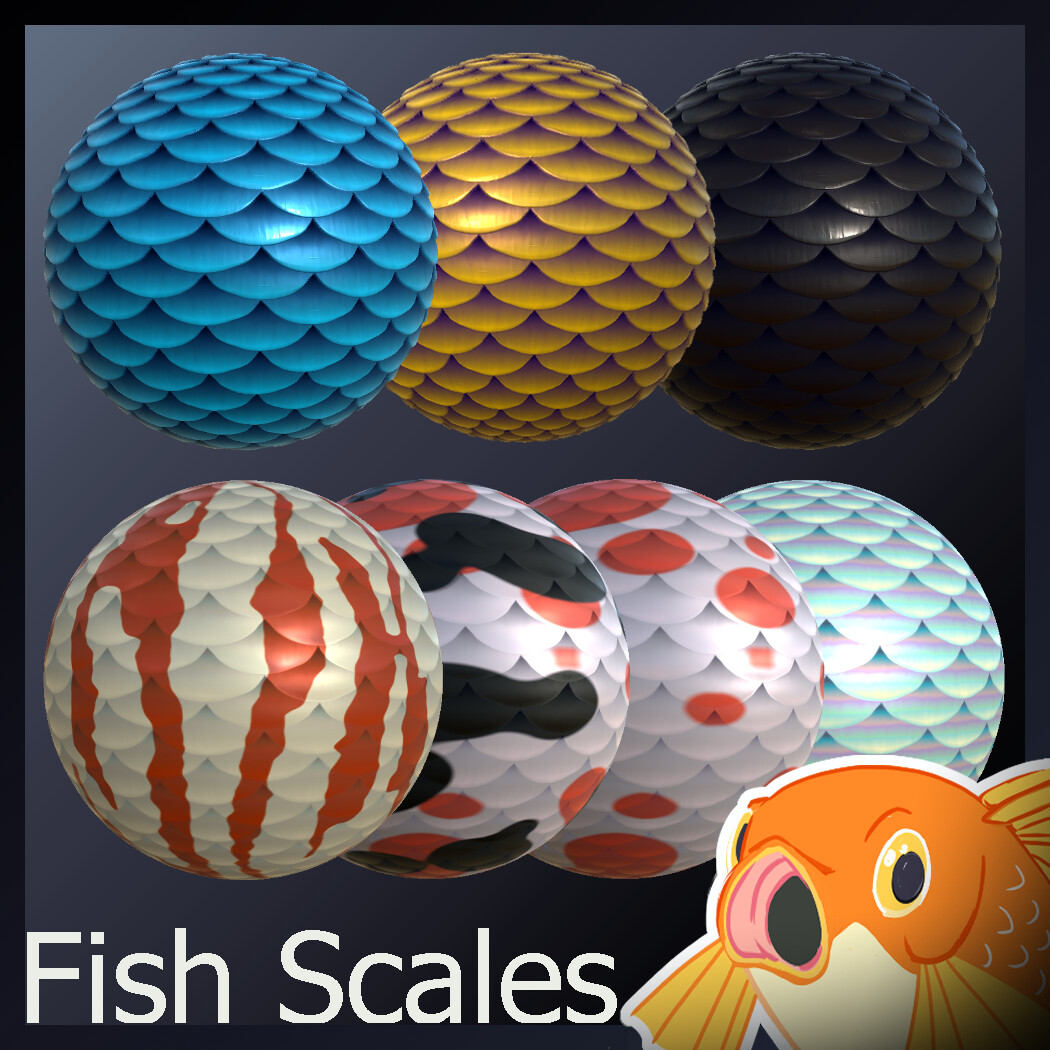 ArtStation - Fish Scales - Substance Designer