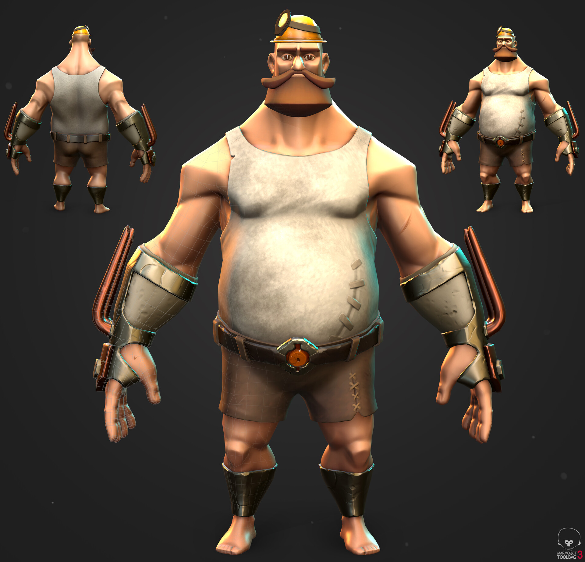 ArtStation - The miner (stylized game character)