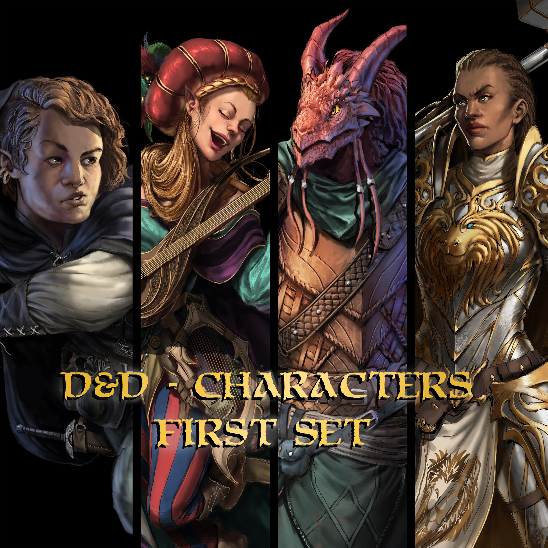 ArtStation - D&D Characters First Set
