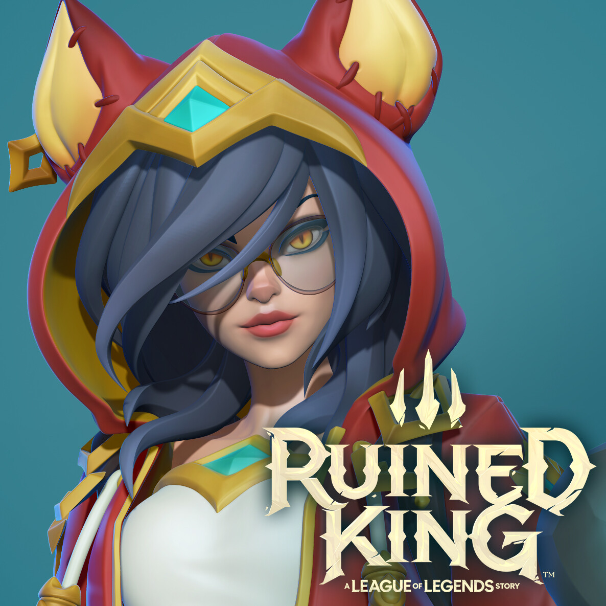 ArtStation - the Nine-Tailed Fox Ahri Skin