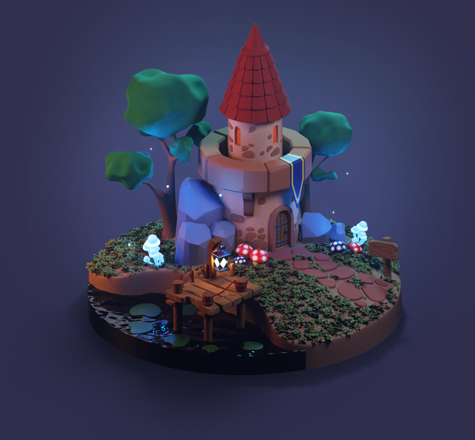 ArtStation - Lowpoly Castle