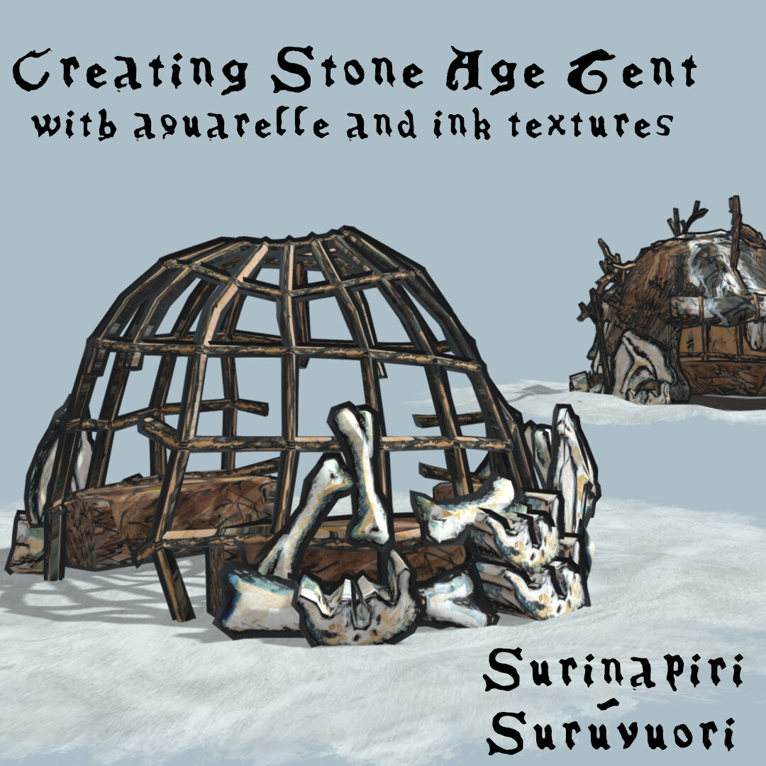 ArtStation - Stone Age Tent