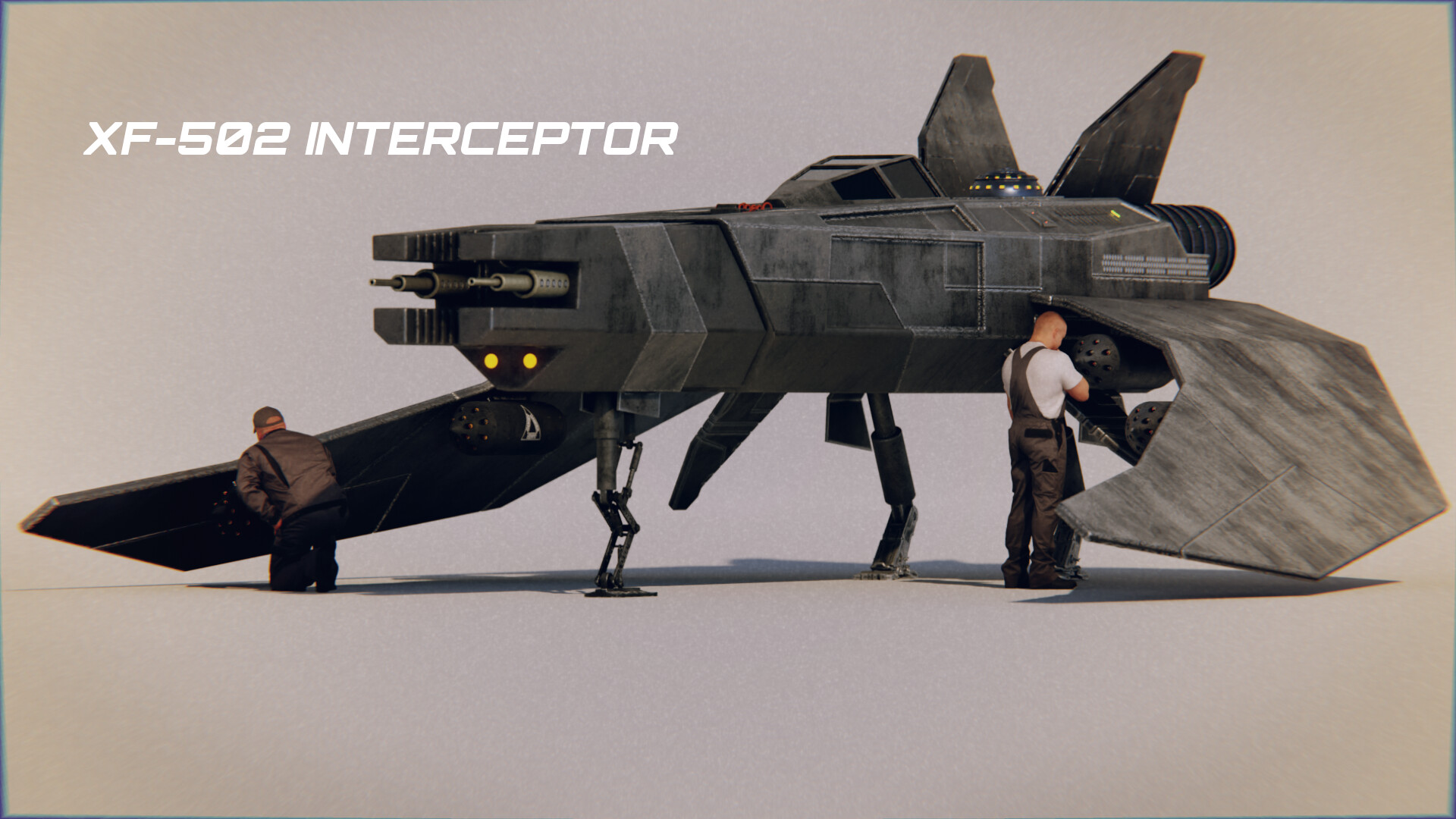 ArtStation - XF-502 Interceptor