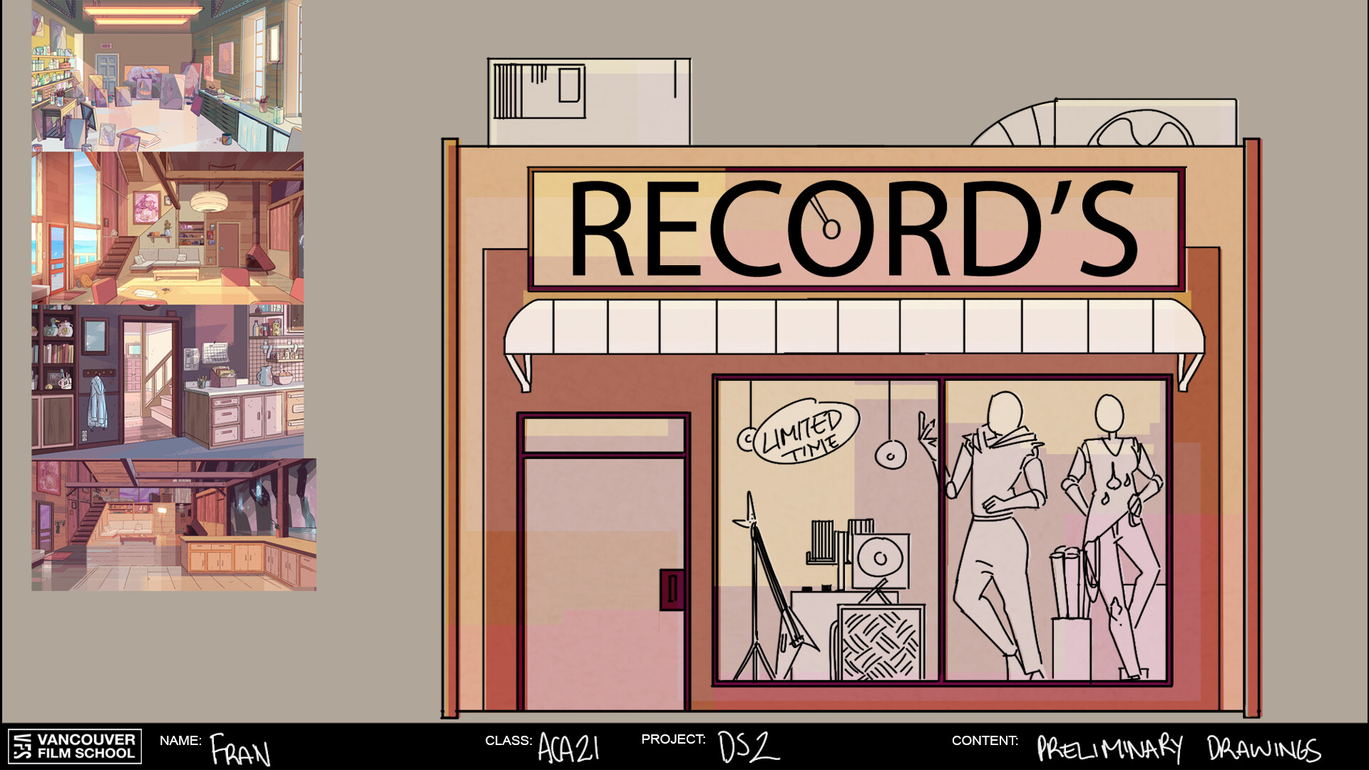 ArtStation - Record Store Concept Art Pt1