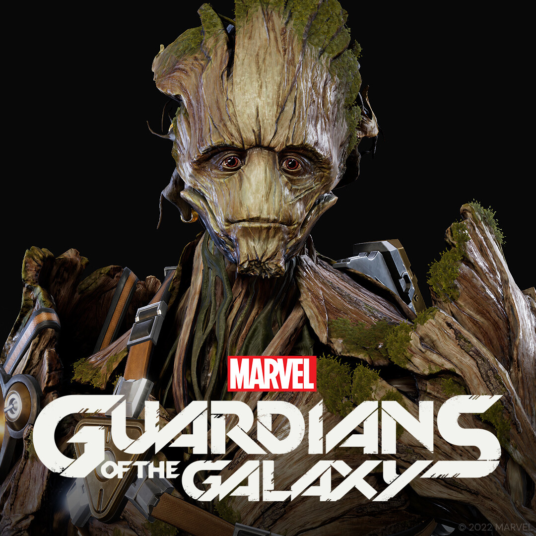 ArtStation - Groot - Golden Guardians Outfit - Marvel`s Guardians of ...