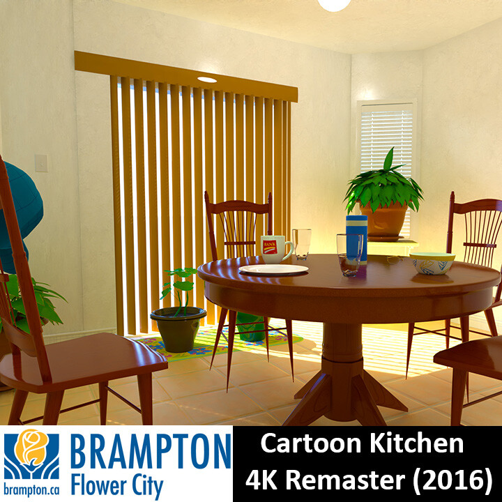 ArtStation - Brampton 3D: Cartoon Kitchen Remastered 4K (2016)