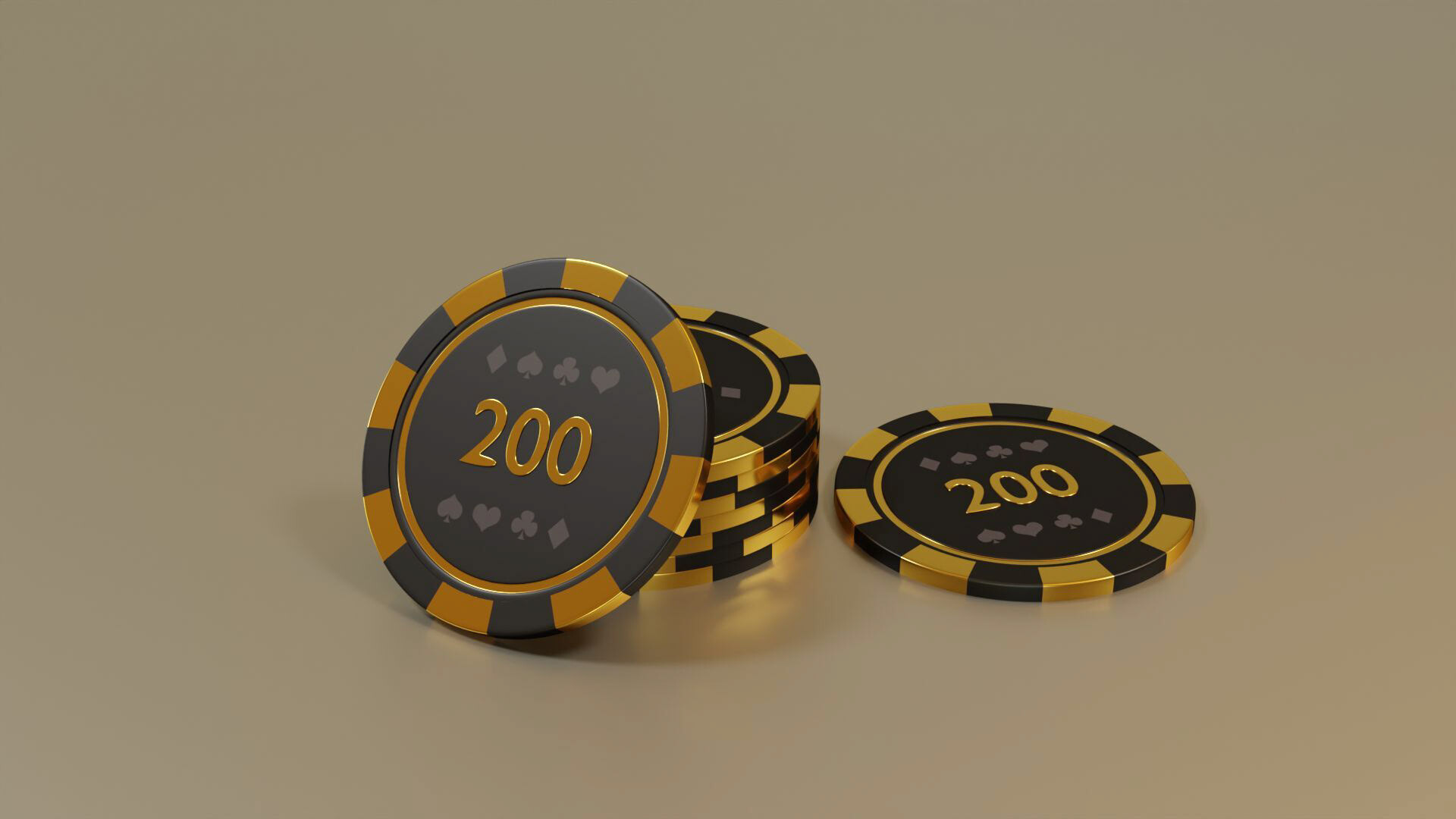 ArtStation - Poker Token modeled and rendered with Blender.