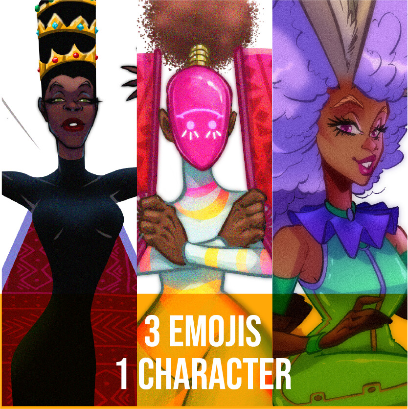 ArtStation - 3 Emojis 1 Character