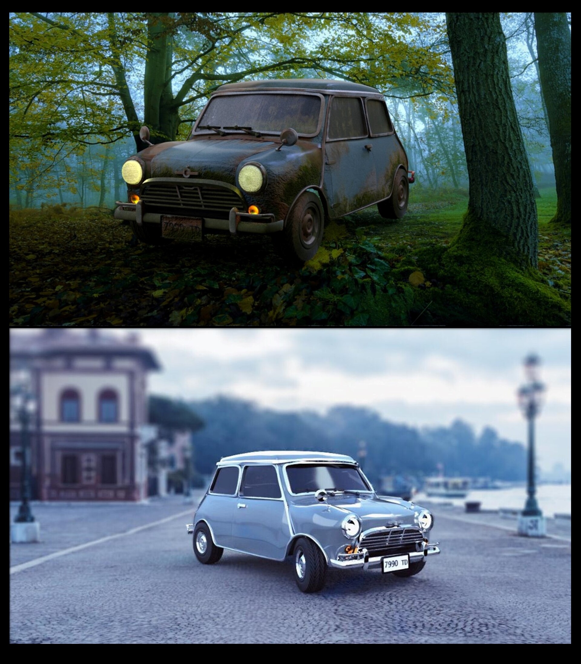 ArtStation - Austin Mini Cooper S 1964
