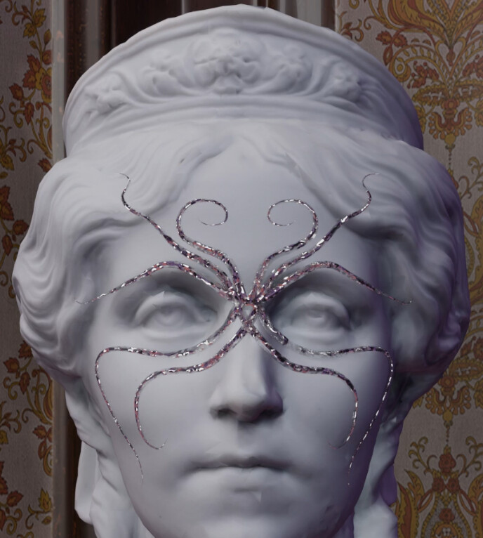 ArtStation - Iridescent Metallic Mask