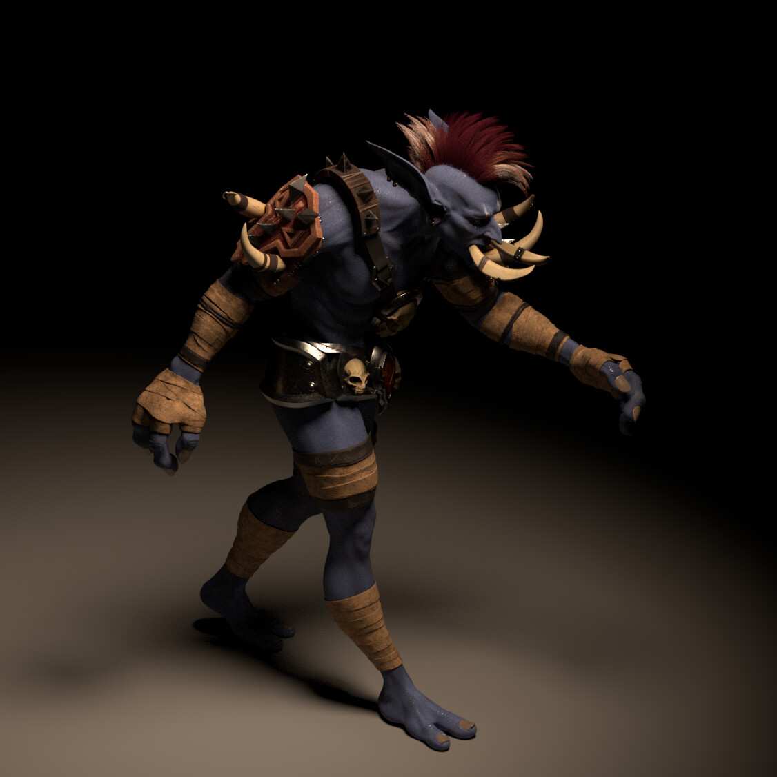 ArtStation - An animation of trolls walking