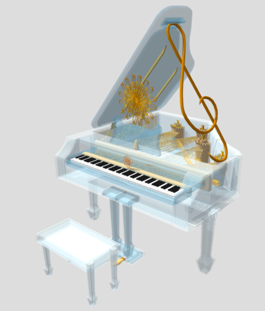 ArtStation - Glass Piano