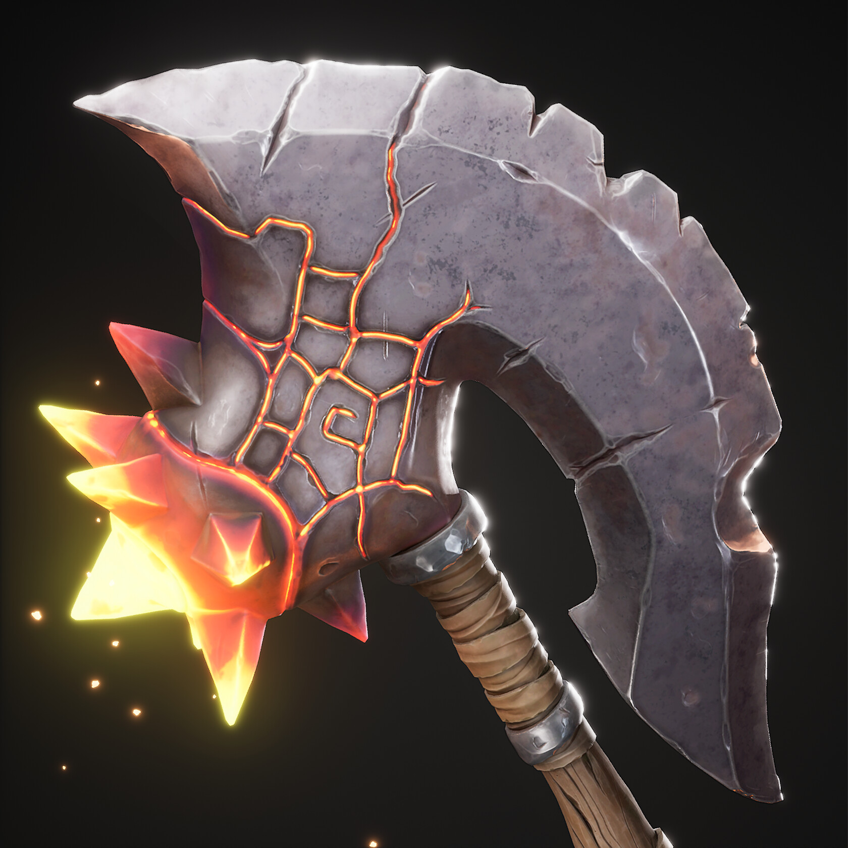 ArtStation - Ember Reforged Axe