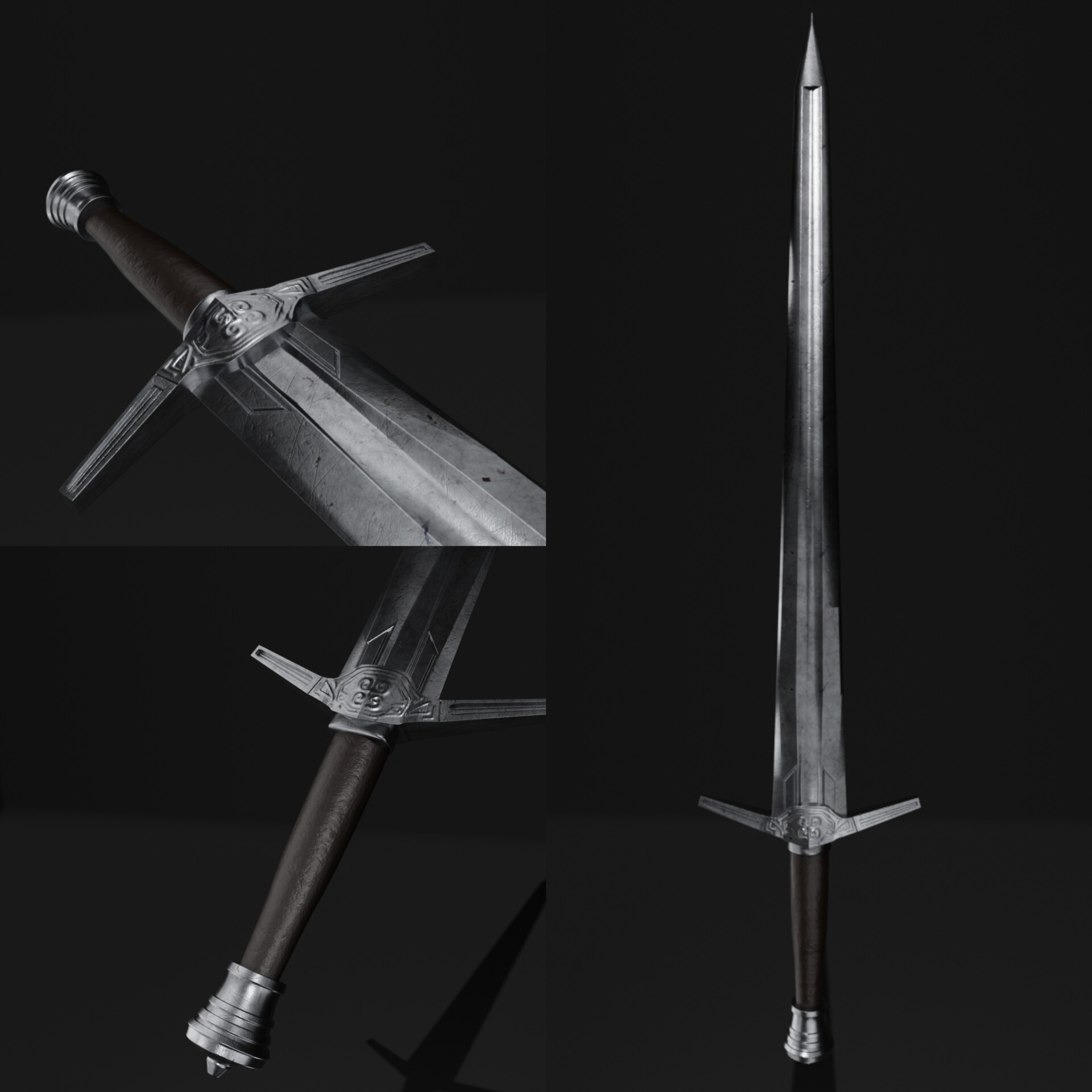 ArtStation - The Witcher - Silver Sword 3D Model