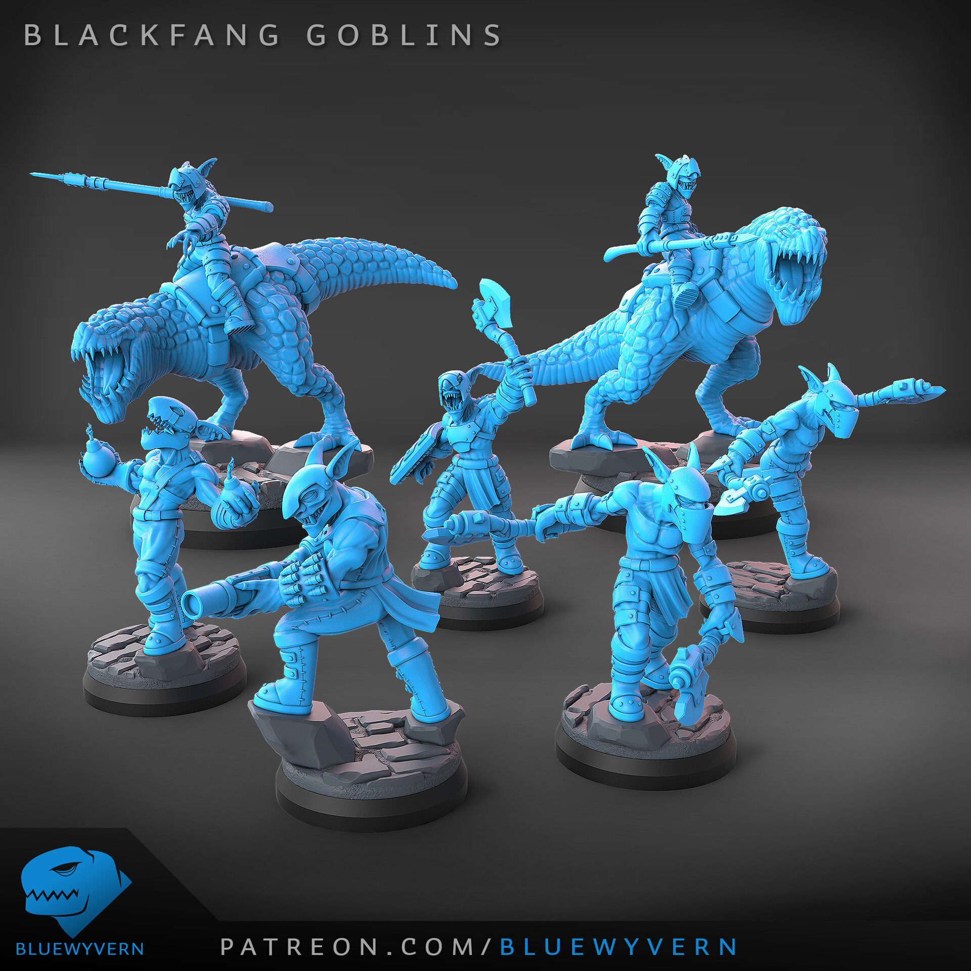 ArtStation - The Blackfang Goblins - 3D Printable Miniature set