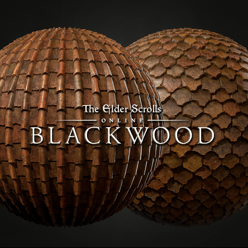 ArtStation - ESO: Blackwood Terra-Cotta Roof Tiles