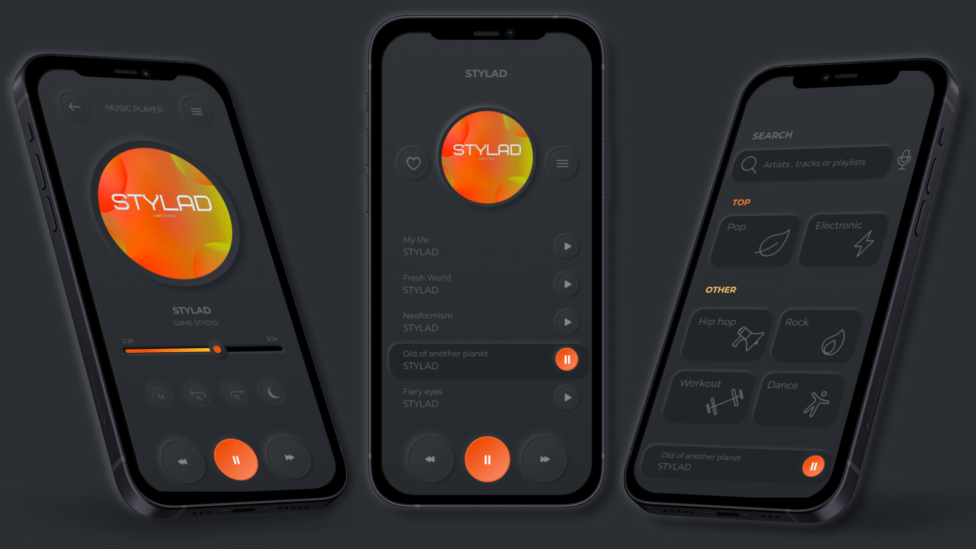 ArtStation - Neomorphism// Ui/Ux music app