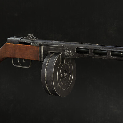 ArtStation - PPSh-41 submachine gun