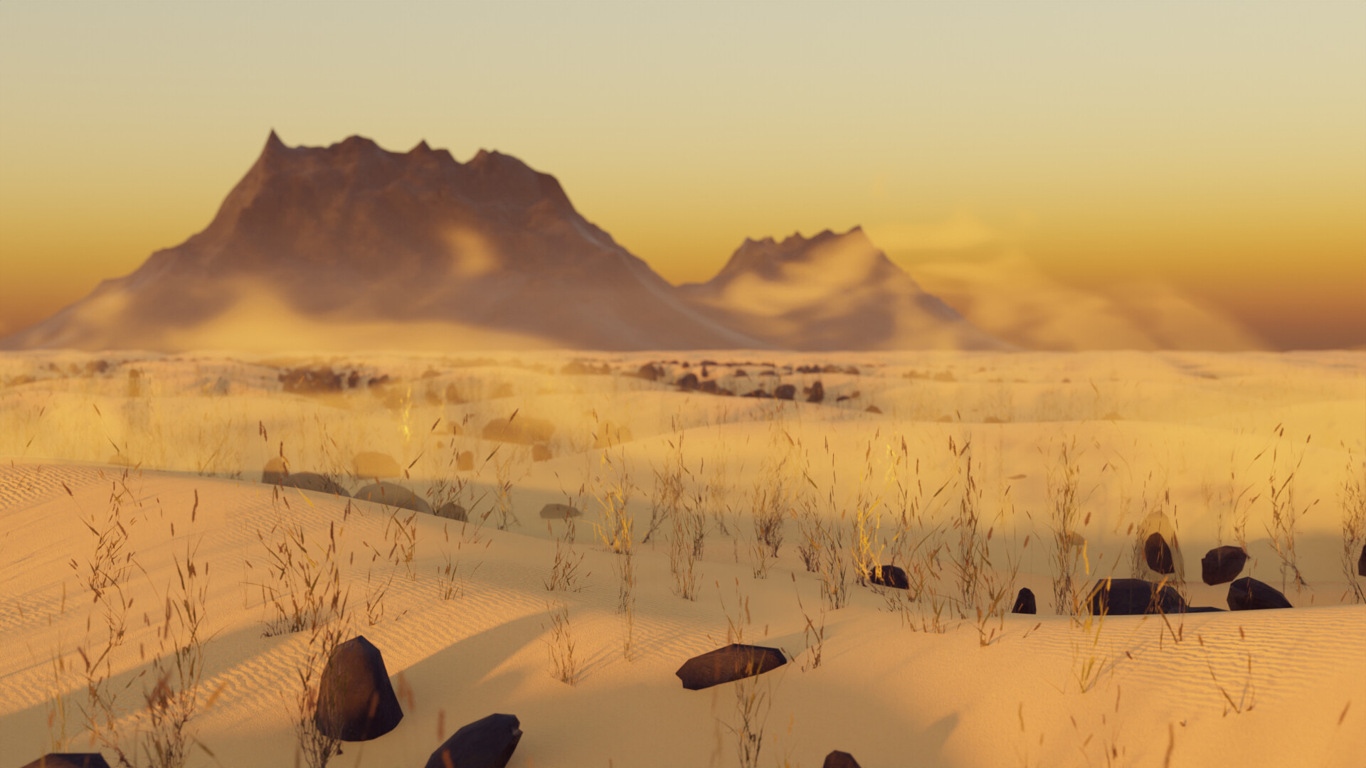 ArtStation - Some environments in Blender