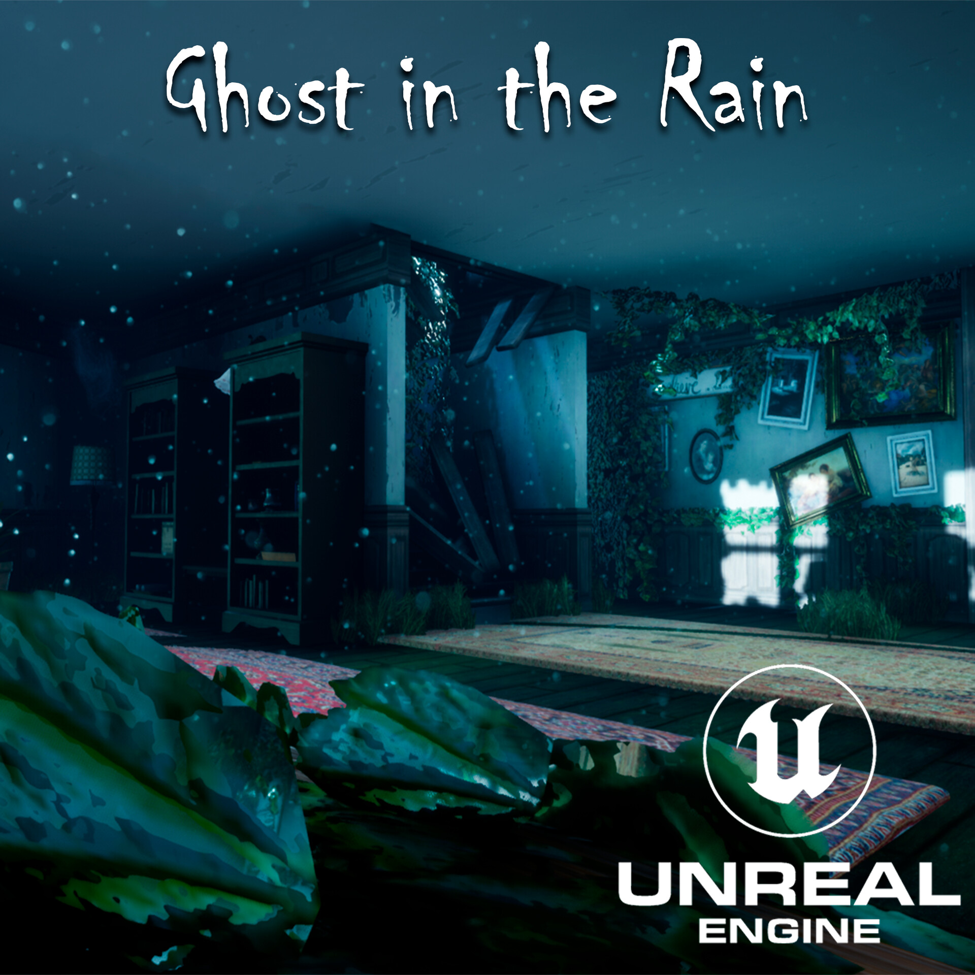 ArtStation - Ghost In the Rain environment art