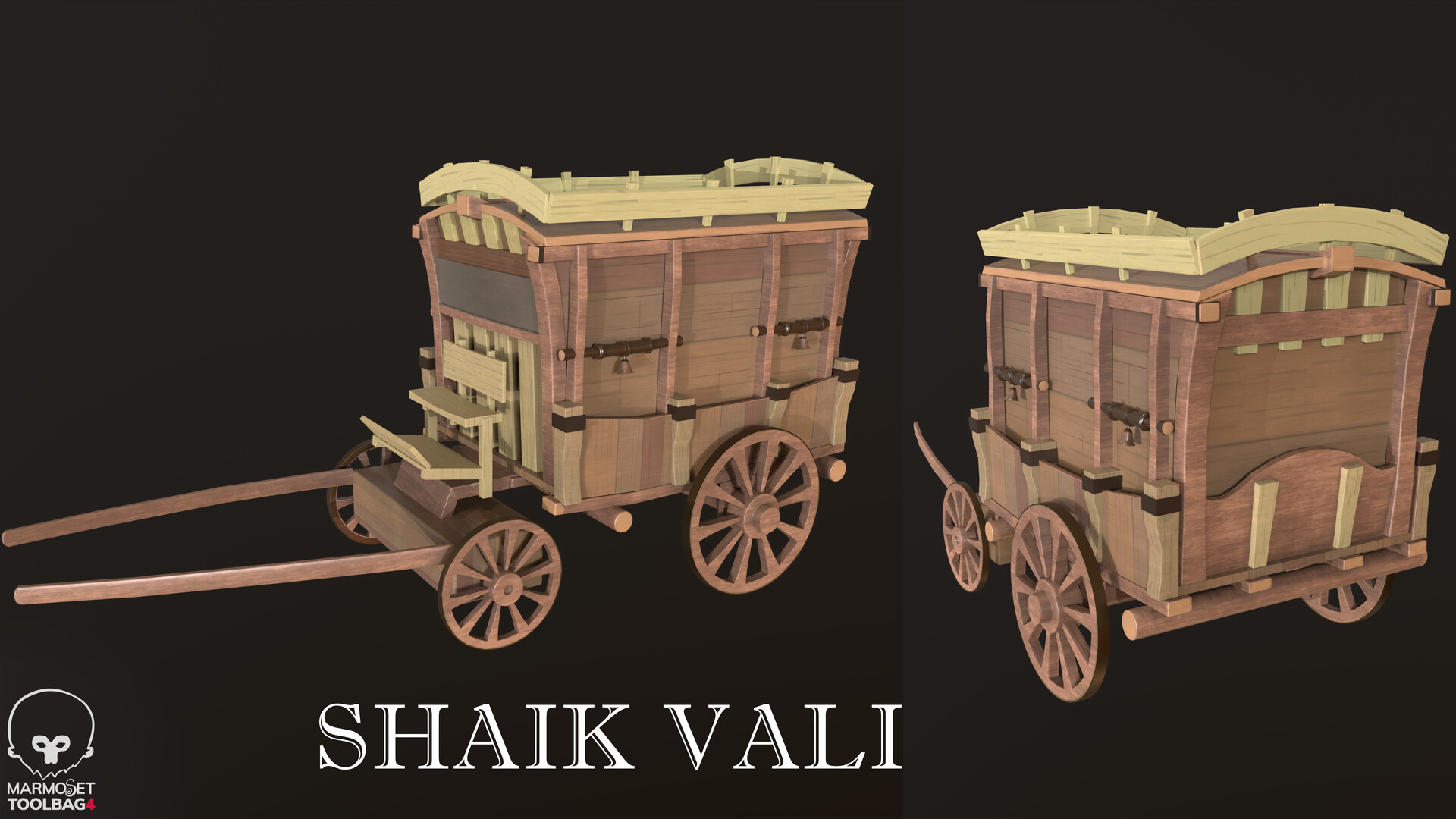 ArtStation - Horse-drawn Horse cart