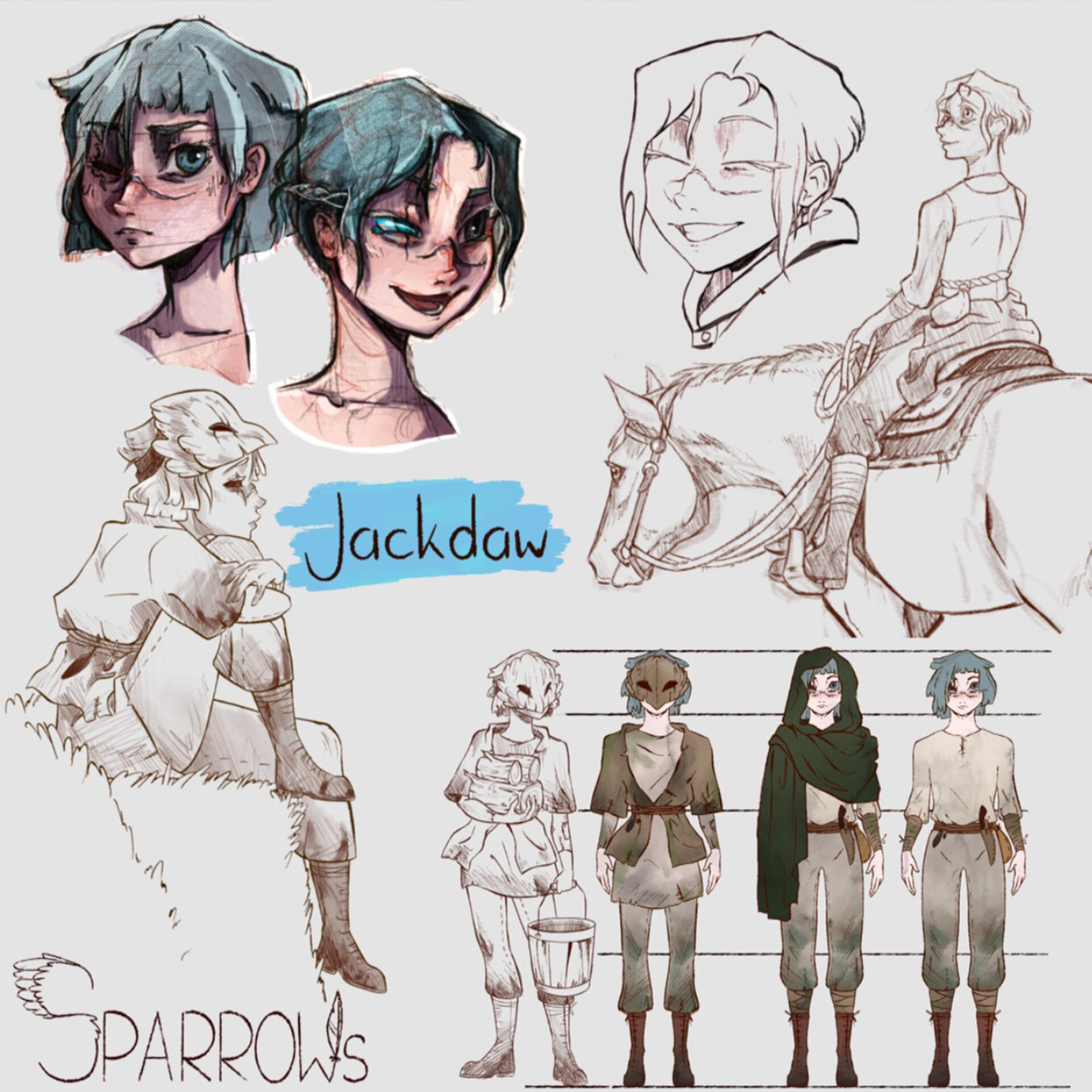 ArtStation - Jackdaw Character Sheet // Sparrows of NoMan'sLand