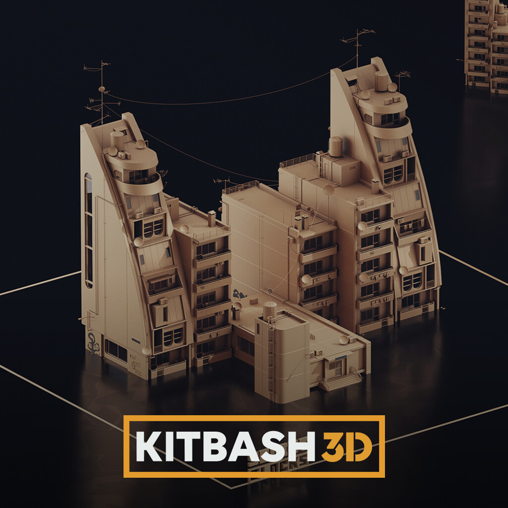 Sebastian Bielecki - Soviet Blocks Kitbash3D Set