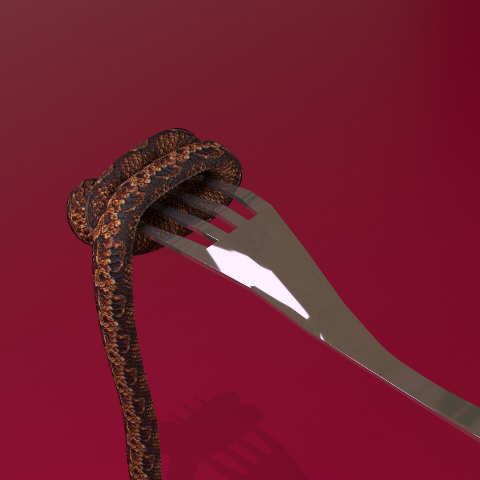 ArtStation - Snake on a fork
