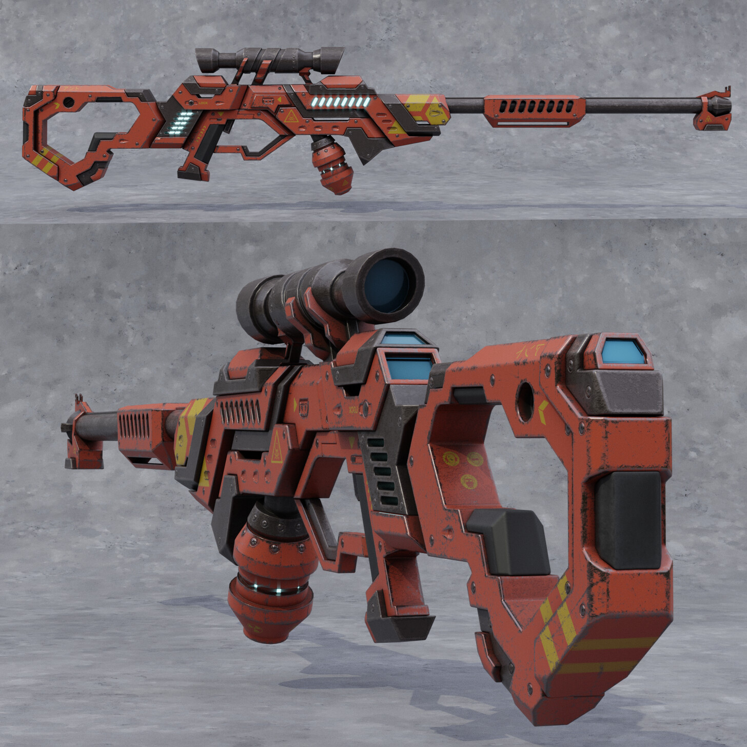 ArtStation - Sci-Fi Gas Powered Rifle