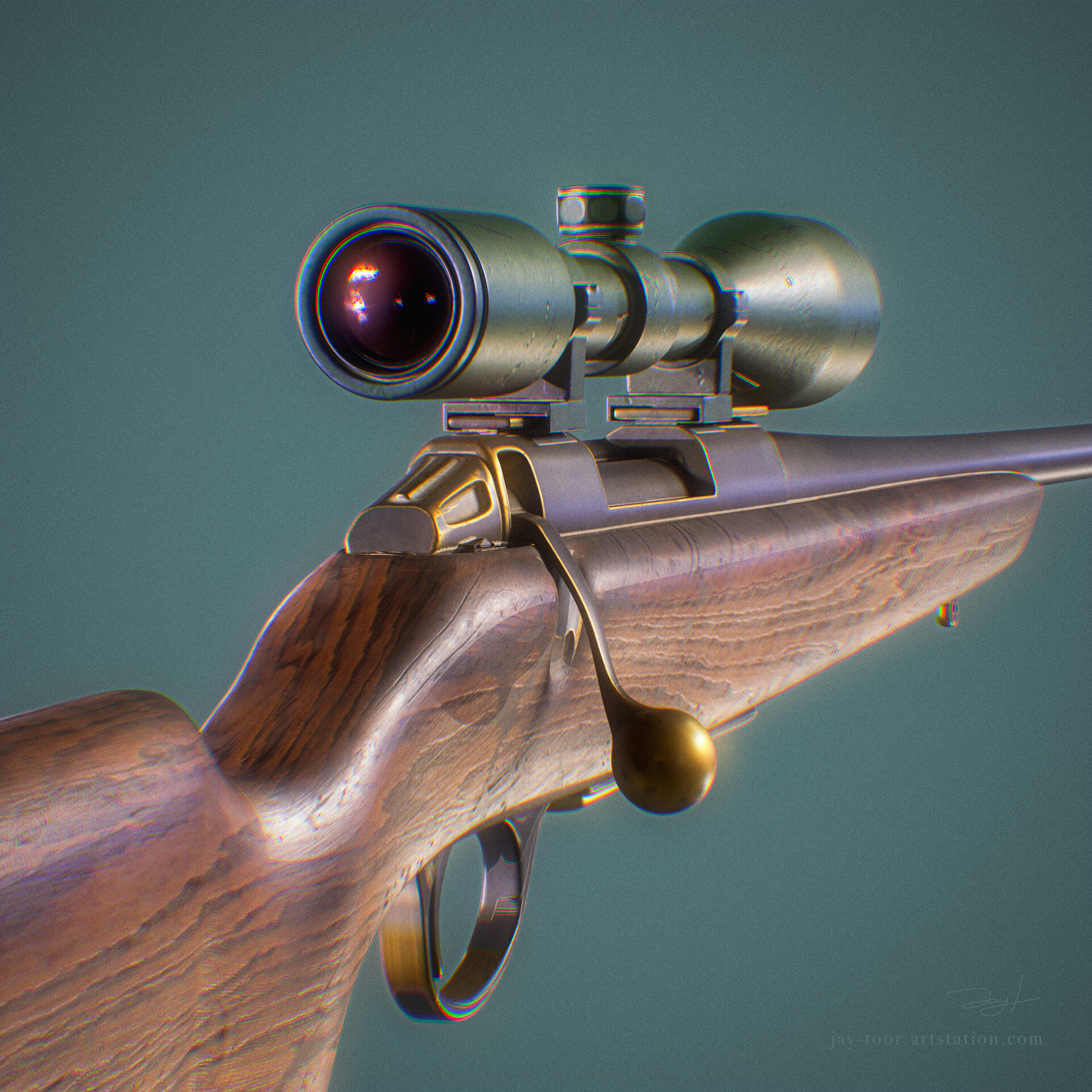 ArtStation - Bolt-Action Hunting Rifle