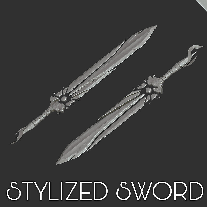 ArtStation - Stylized_Sword