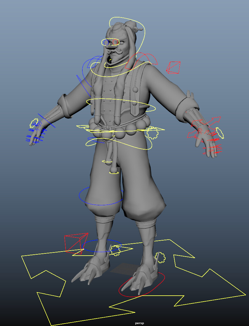 ArtStation - Tengu Rig Breakdown