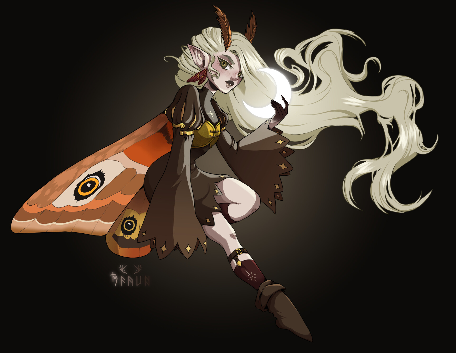 ArtStation - Moth-Girl