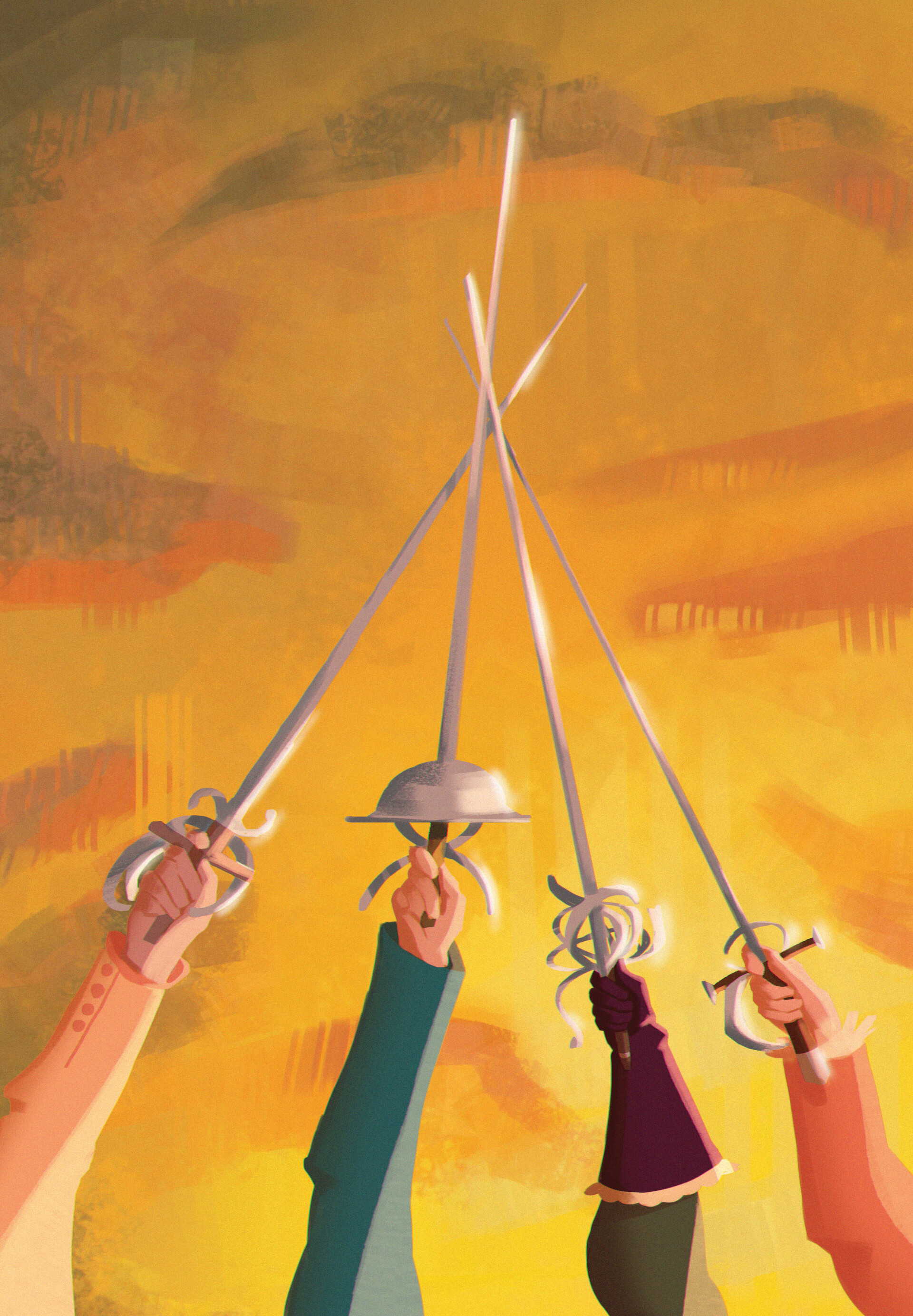 ArtStation - The Three Musketeers book illustrations