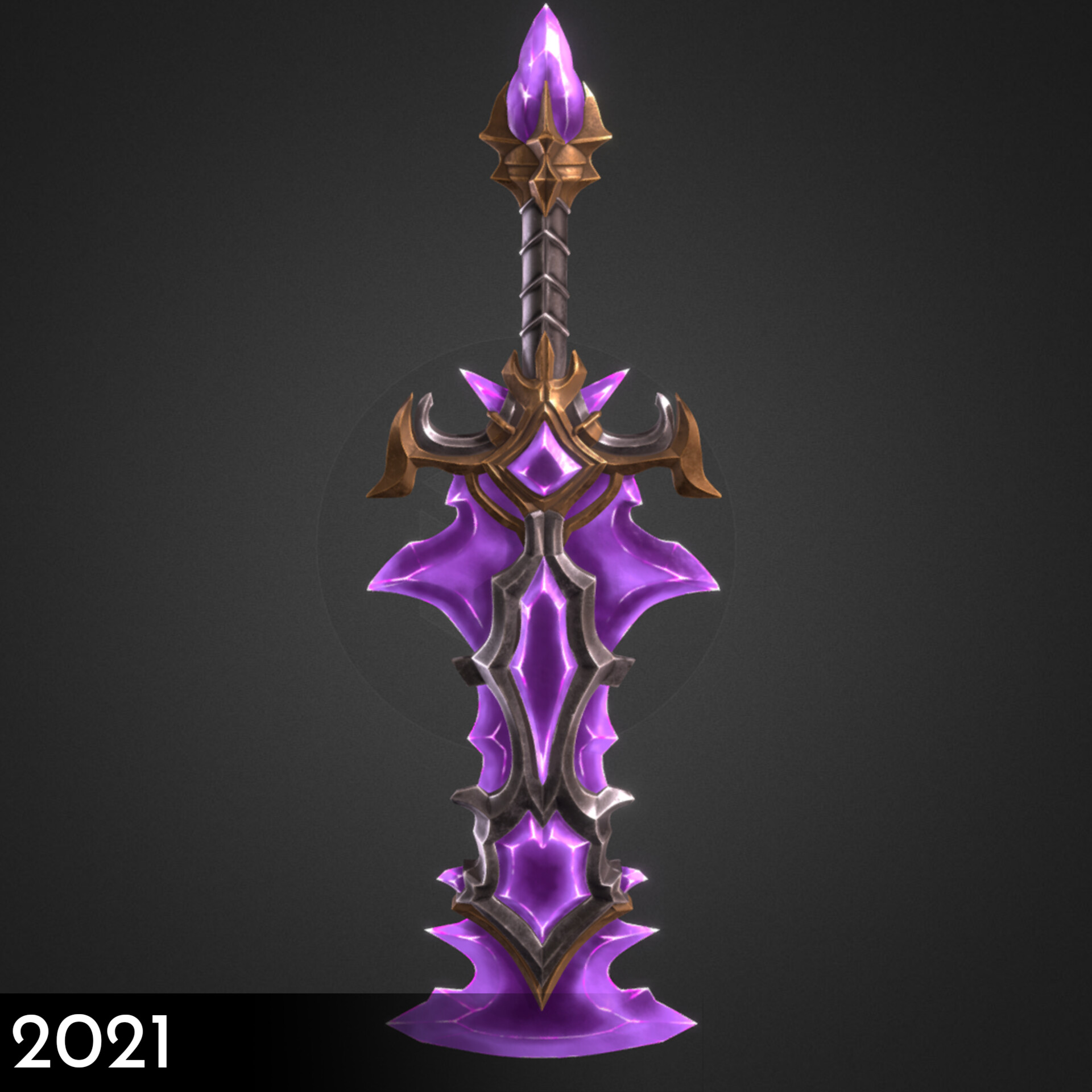 ArtStation - Purple Crystal Sword