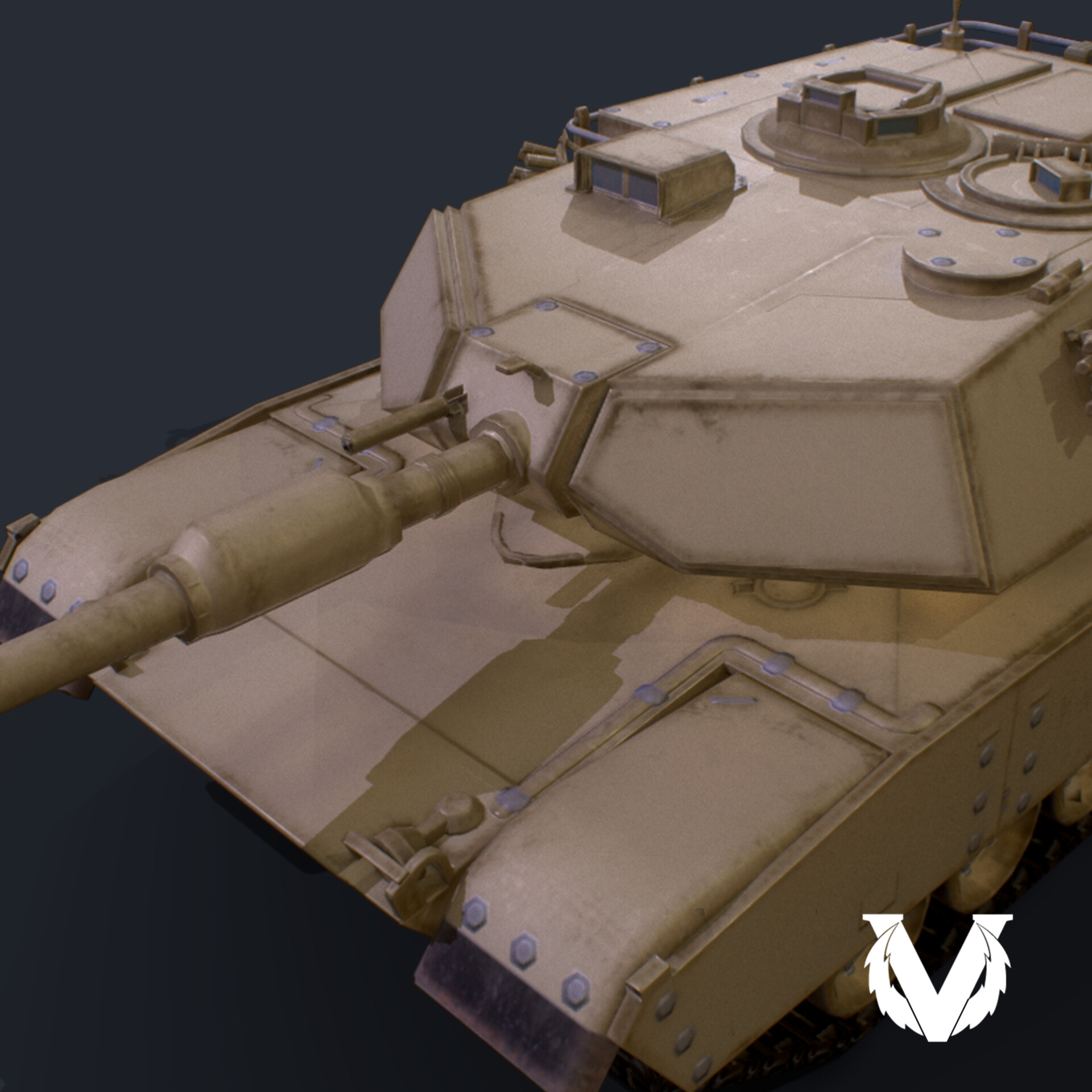 ArtStation - M1E1 Tank and Variants